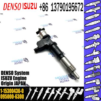 China fuel injector 095000-6300,1-15300436-0,1-115300436-4,095000-6304 new fuel injector 11153004360,1153004364 for ISUZU 6WG1 for sale