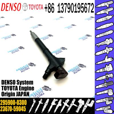 China Rail Fuel Injector 295900-0480 23670-51060 23670-59045 295900-0300 for TOYOTA engine INJECTOR for sale