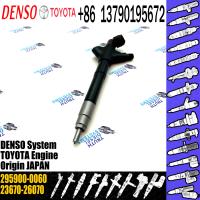 China Hot Sale Diesel Injector 295900-0060 295900-0180 For Toyota Fuel Injector 23670-26070 23670-29115 for sale