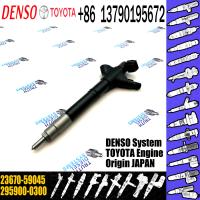 China Hot Sale Fuel Injector 295900-0480 23670-51060 295900-0220 295900-0300 23670-59045 for FOR TOYOTA for sale