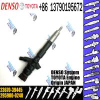 China Common Rail Fuel Injector 295900-0190 295900-0240 23670-30170 23670-39445 for Toyota 1KD-FTV for sale