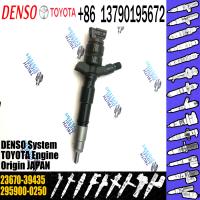 China Fuel Injector 23670-30440 23670-39435 295900-0250 295900-0200 For Toyota Hiace Dyna 1kd Ftv Euro 5 for sale