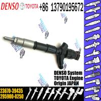 China Fuel Injector 23670-30440 23670-39435 295900-0250 295900-0200 For Toyota Hiace Dyna 1kd Ftv Euro 5 for sale