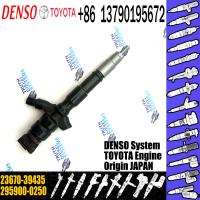 China Fuel Injector 23670-30440 23670-39435 295900-0250 295900-0200 For Toyota Hiace Dyna 1kd Ftv Euro 5 for sale