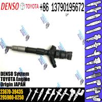 China Fuel Injector 23670-30440 23670-39435 295900-0250 295900-0200 For Toyota Hiace Dyna 1kd Ftv Euro 5 for sale