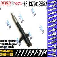 China Fuel Injector 23670-30440 23670-39435 295900-0250 295900-0200 For Toyota Hiace Dyna 1kd Ftv Euro 5 for sale
