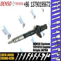 China Injector 295900-0280 295900-0210 2367030450 23670-30450 for Toyota Hilux 2KD-FTV Euro V for sale