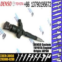 China Injector 295900-0280 295900-0210 2367030450 23670-30450 for Toyota Hilux 2KD-FTV Euro V for sale