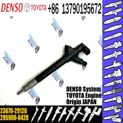 China Rial Diesel fuel injector 295900-0420 23670-29126 2367029126 For Toyota Avensis Rav4 2AD-FTV for sale