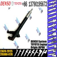 China original injector 295900-0170 23670-29125 Diesel Common Rail Fuel Injector 295900-0180 23670-29115 for TOYOTA for sale