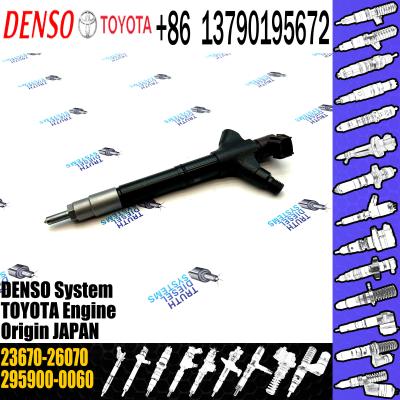 China Diesel Fuel Injector 295900-0050 23670-26060 295900-0060 23670-26070 For TOYOTA for sale