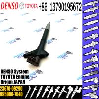 China Rail Fuel Injector 095000-7640 23670-09290 For Toyota engine 095000-7640 23670-09290 295900-0160 for sale