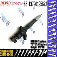 China Diesel fuel common rail injector 295900-0210 23670-30450 295900-0280 for Hilux 2KD for toyota for sale