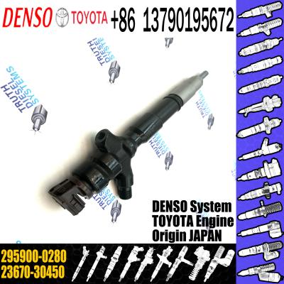 China Diesel fuel common rail injector 295900-0210 23670-30450 295900-0280 for Hilux 2KD for toyota for sale