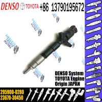 China Diesel fuel common rail injector 295900-0210 23670-30450 295900-0280 for Hilux 2KD for toyota for sale