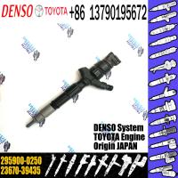China common rail injector 23670-30440 23670-39435 diesel fuel injector 295900-0200 295900-0250 for Toyota for sale
