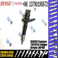 China common rail injector 23670-30440 23670-39435 diesel fuel injector 295900-0200 295900-0250 for Toyota for sale
