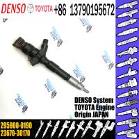 China common rail injector 295900-0190 295900-0240 fuel injector 23670-30170 23670-39445 for Toyota for sale