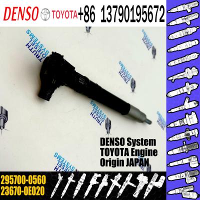 China Original Diesel Common Rail Fuel Injector 295700-0560 23670-0E020 For Toyota Hilux 2GD-FTV for sale