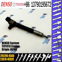 China Original Diesel Common Rail Fuel Injector 295700-0560 23670-0E020 For Toyota Hilux 2GD-FTV for sale