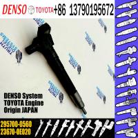 China Original Diesel Common Rail Fuel Injector 295700-0560 23670-0E020 For Toyota Hilux 2GD-FTV for sale