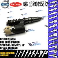 China common rail injector 3169521 injector for VOL truck D12C FH12 FM12 Diesel fuel injector nozzle 3169521 8113837 for sale