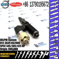 China common rail injector 3169521 injector for VOL truck D12C FH12 FM12 Diesel fuel injector nozzle 3169521 8113837 for sale