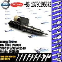 China common rail injector 3169521 injector for VOL truck D12C FH12 FM12 Diesel fuel injector nozzle 3169521 8113837 for sale