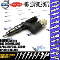 China common rail injector 3169521 injector for VOL truck D12C FH12 FM12 Diesel fuel injector nozzle 3169521 8113837 for sale