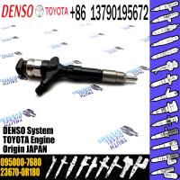 China Fuel Injection Nozzle 095000-7680 Common Rail Injector 23670-0R180 For TOYOTA 1AD-FTV 2AD-FTV for sale