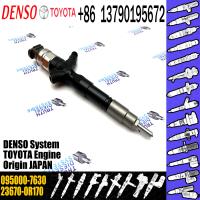 China Hot Sale Fuel Injector Assembly 23670-0R170 Diesel Engine Fuel Injector 095000-7630 For TOYOTA for sale