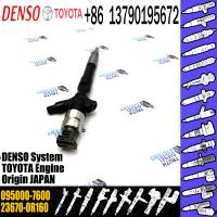 China injector nozzle 23670-0R160 095000-7600 injector for Toyota 2AD-FTV Avensis common rail injector for sale