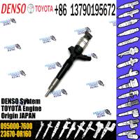 China injector nozzle 23670-0R160 095000-7600 injector for Toyota 2AD-FTV Avensis common rail injector for sale