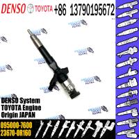 China injector nozzle 23670-0R160 095000-7600 injector for Toyota 2AD-FTV Avensis common rail injector for sale