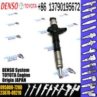 China High Quality Common Rail Fuel Injector 095000-7280 For TOYOTA 23670-09210 for sale