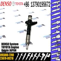 China High Quality Common Rail Fuel Injector 095000-7280 For TOYOTA 23670-09210 for sale