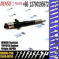 China High Quality Common Rail Fuel Injector 095000-7280 For TOYOTA 23670-09210 for sale