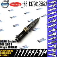 China common rail injector 20430583 BEBE4C00101 VOE20430583 for  DX12 VOL D12C D12D FH/NH/FM12 fuel injector for sale