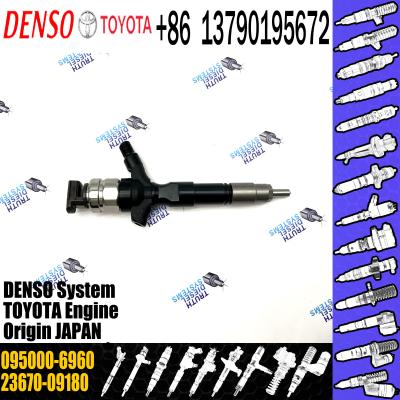 China Rail Fuel Injector 23670-09180 095000-7660 095000-7670 095000-6410 095000-6960  for TOYOTA for sale