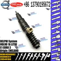China 20544184 BEBE4C04002 BEBE4C04102 common rail fuel injector for VOL 85000317 for sale