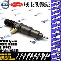 China 20544184 BEBE4C04002 BEBE4C04102 common rail fuel injector for VOL 85000317 for sale