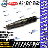 China 20544184 BEBE4C04002 BEBE4C04102 common rail fuel injector for VOL 85000317 for sale