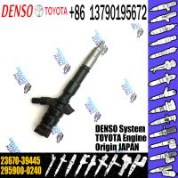 China Common rail injector 295900-0190 295900-0240 fuel injector 23670-30170 23670-39445 for Toyota for sale