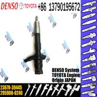 China Common rail injector 295900-0190 295900-0240 fuel injector 23670-30170 23670-39445 for Toyota for sale