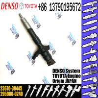 China Common rail injector 295900-0190 295900-0240 fuel injector 23670-30170 23670-39445 for Toyota for sale