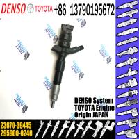 China Common rail injector 295900-0190 295900-0240 fuel injector 23670-30170 23670-39445 for Toyota for sale
