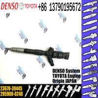 China Common rail injector 295900-0190 295900-0240 fuel injector 23670-30170 23670-39445 for Toyota for sale