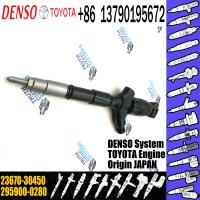 China Inyector Injector 295900-0280 295900-0210 2367030450 23670-30450 for Toyota Hilux 2KD-FTV Euro V for sale