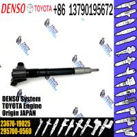 China Common rail fuel injector 23670-0E020 295700-0560 23670-11020 23670-09430 23670-19025 for sale