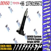 China Common rail fuel injector 23670-0E020 295700-0560 23670-11020 23670-09430 23670-19025 for sale